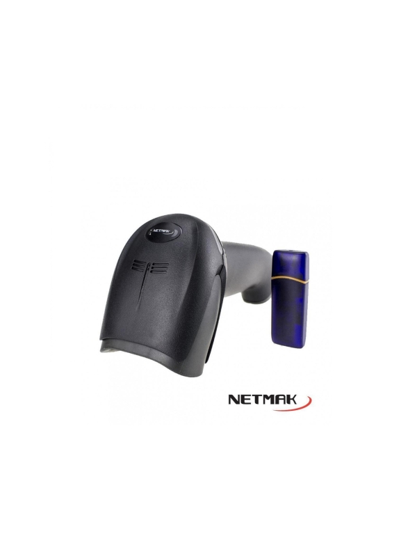 JB Insumos ⭐⭐⭐⭐⭐ Producto: Lector De Codigos Nm-lc502 Netmak Barra 1d Inalambrico